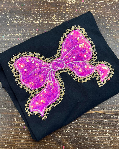 Double Stacked Sequin Bow Shirt – Sew Fancy Designs