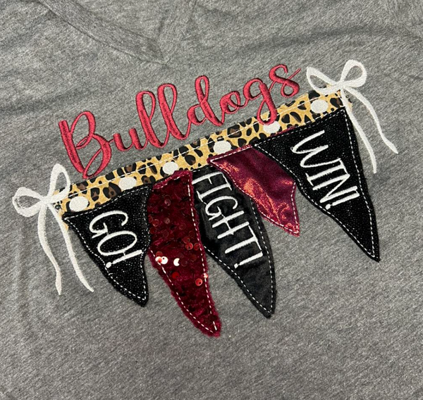 5 Flags Spirit Shirt - Custom with YOUR team and colors! – Sew Fancy ...